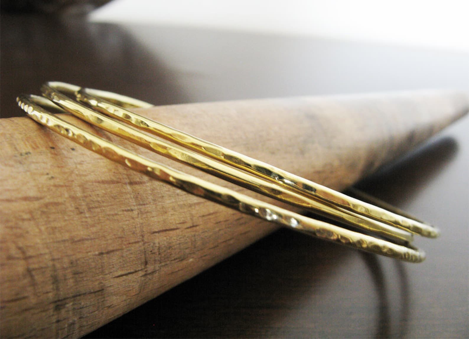 Solid Gold Bangle. 18K Solid Gold Bangle. 14K Gold Gold Bracelet. Fine ...