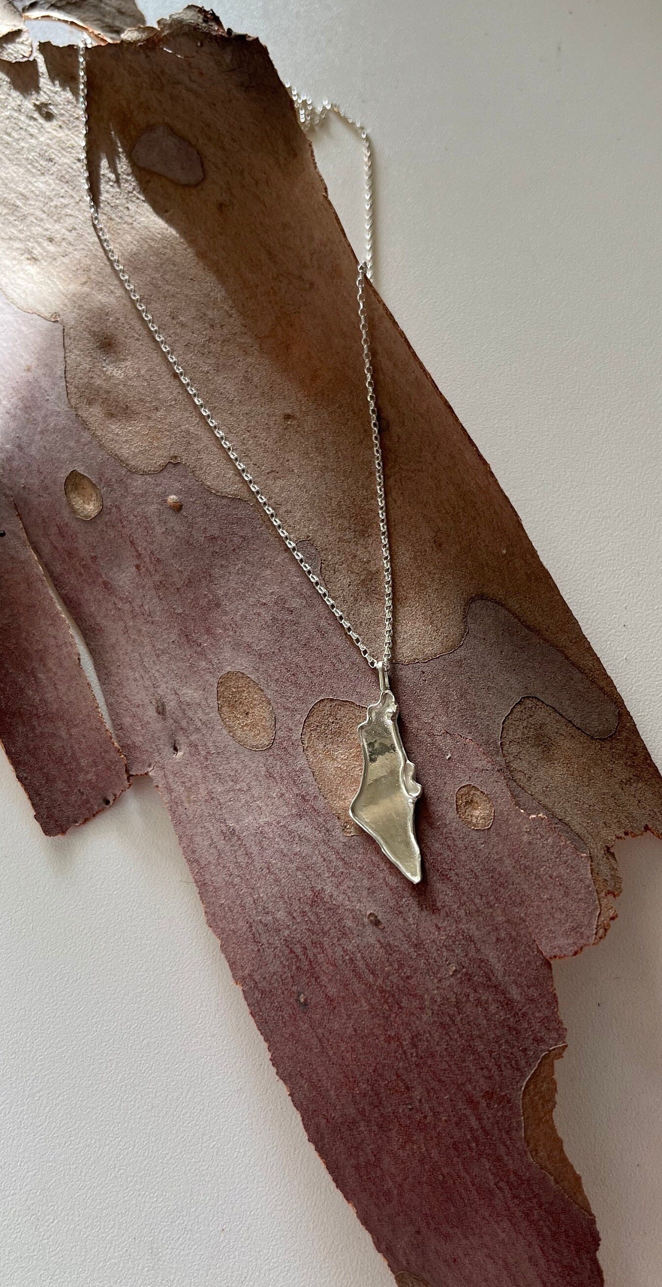 Stand With Israel, Israel Map Pendant, Sterling Silver Holy Land ...