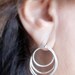 Infinity Circle Earrings. Modern Sterling Silver Spiral - Etsy