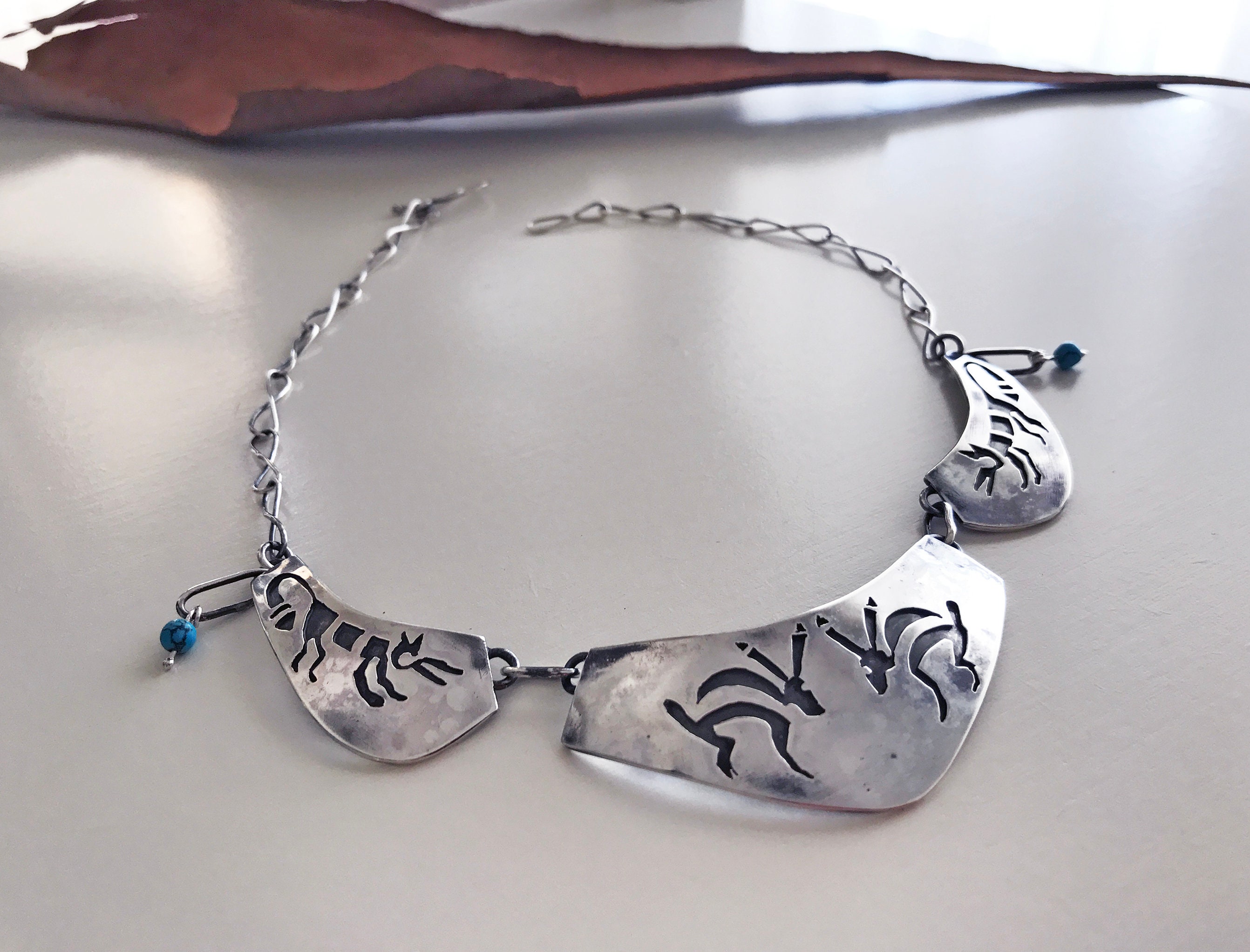 One of A Kind Native American Style Necklace. Handmade - Etsy