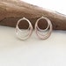 Infinity Circle Earrings. Modern Sterling Silver Spiral Earrings - Etsy