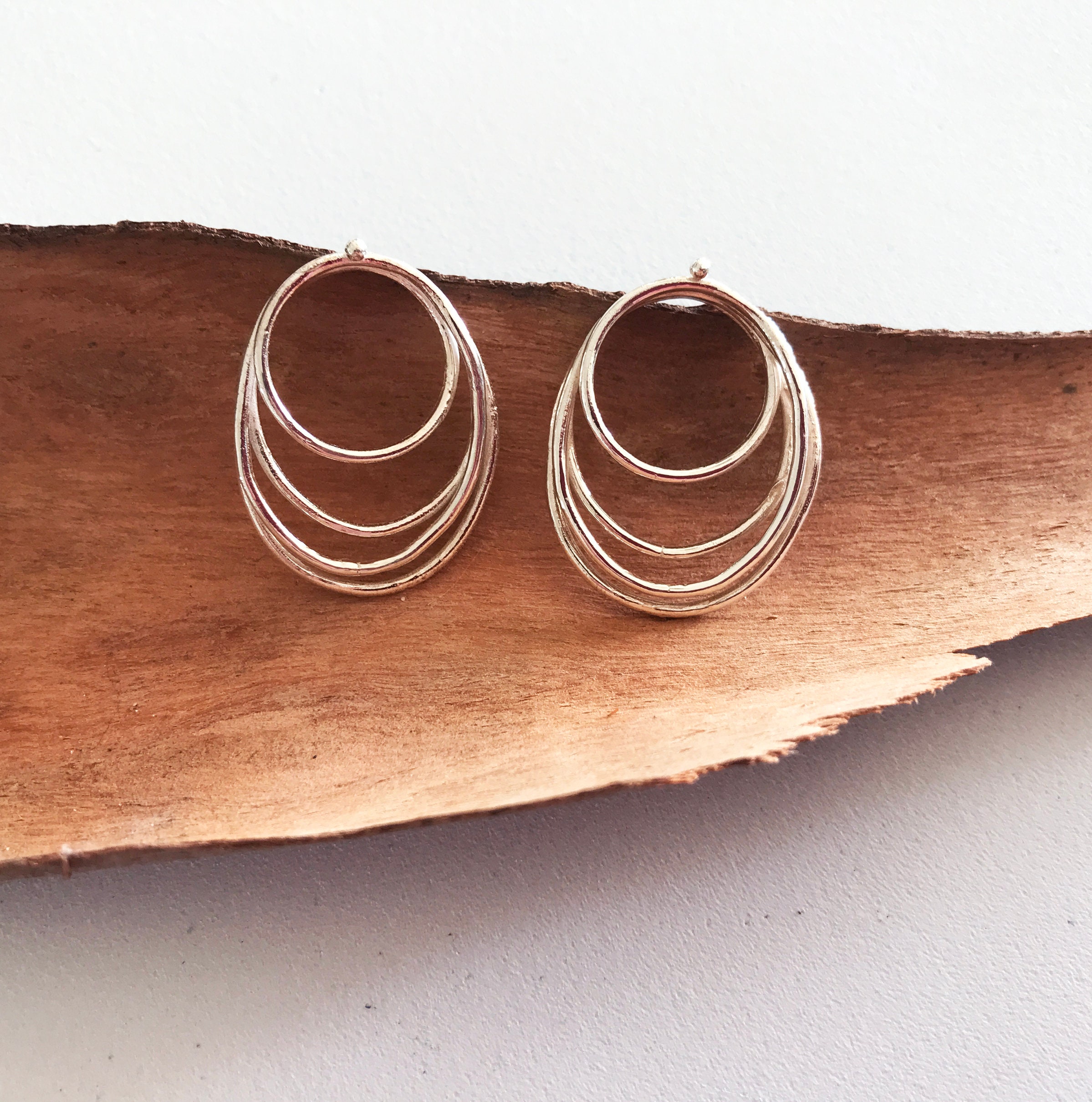 Infinity Circle Earrings. Modern Sterling Silver Spiral - Etsy