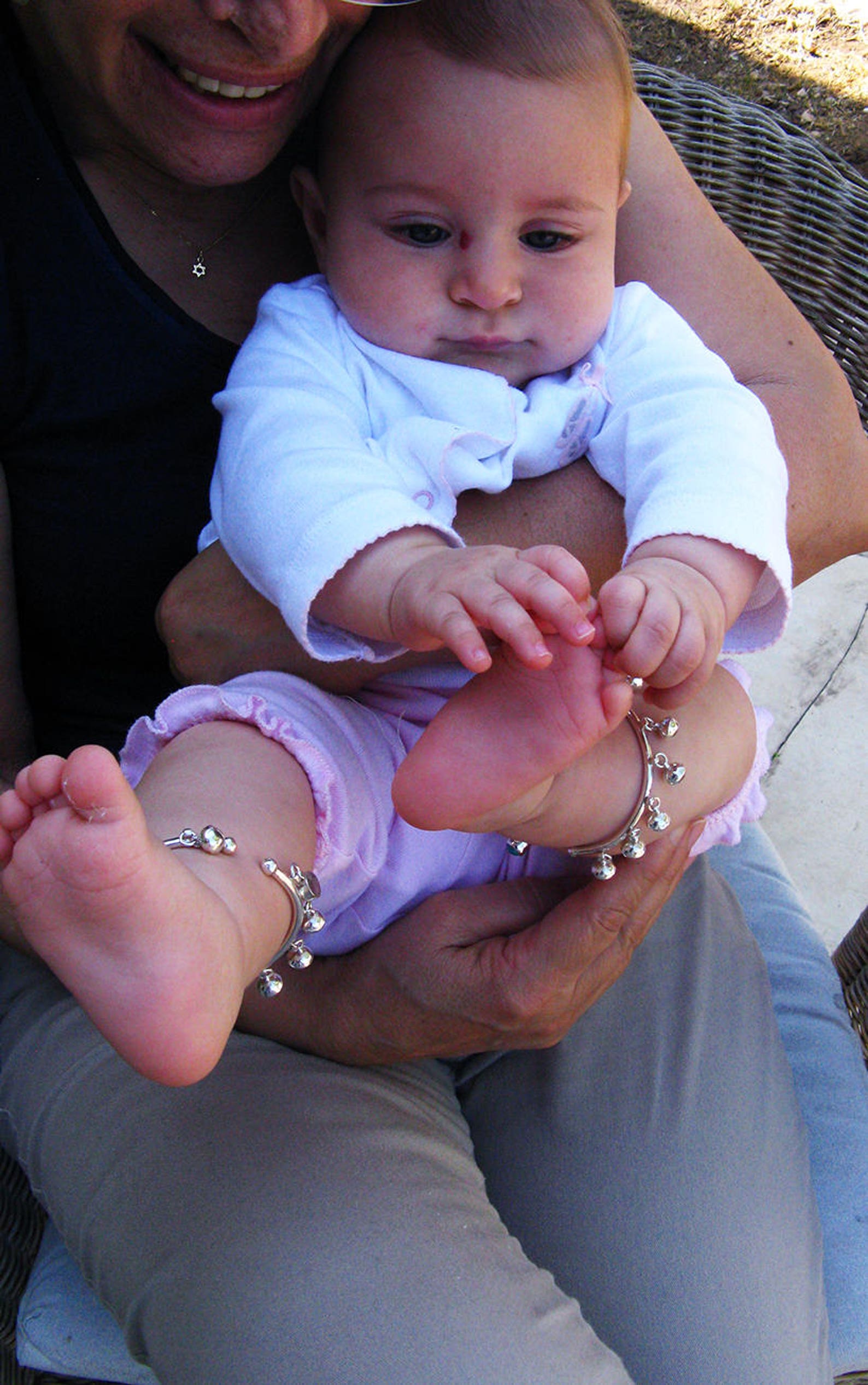 Body Jewelry. Heirloom Baby Anklet Set Judaica Baby Anklets. Baby ...