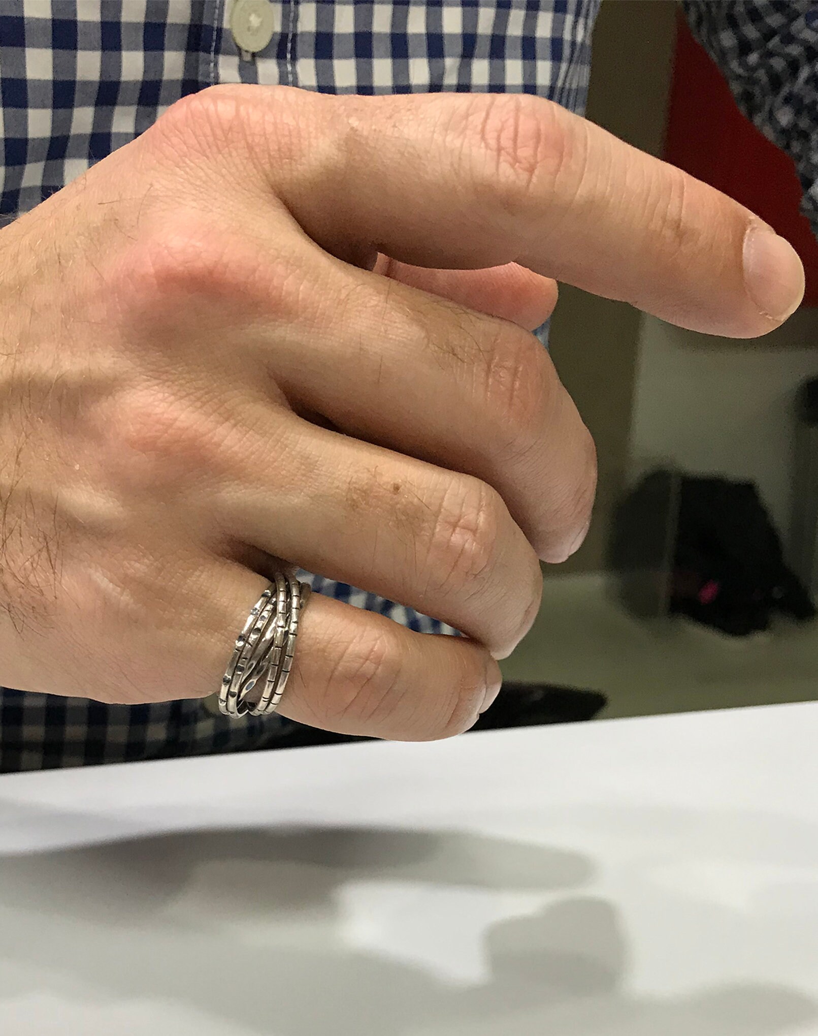 Men's Jewelry. Six Interlocked Sterling Silver Infinity Ring. Infinity ...