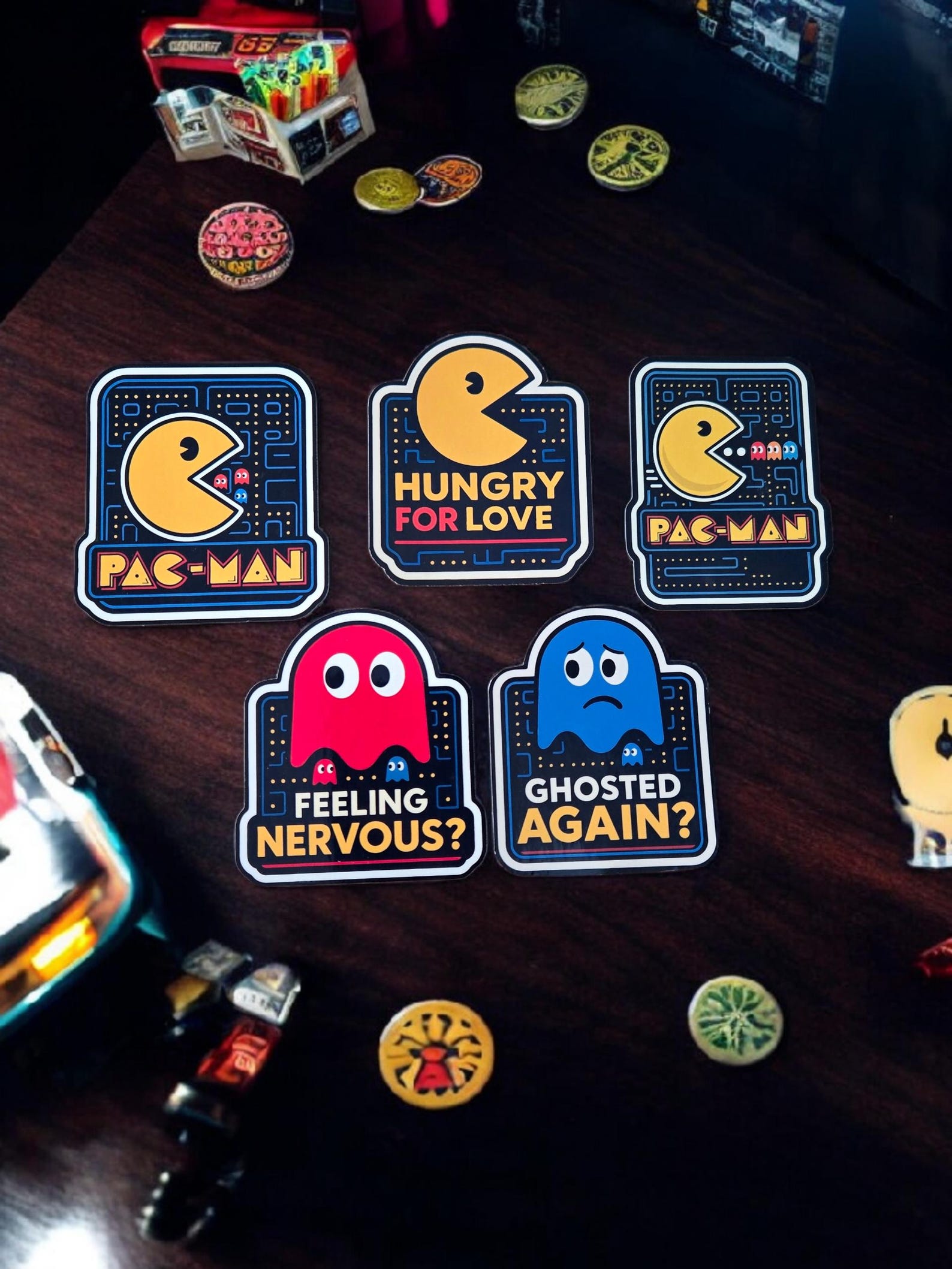 Retro Waterproof Stickers: Pac Man - Etsy