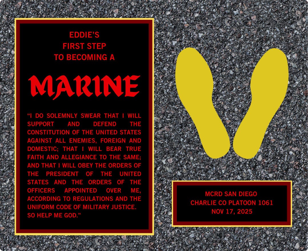 Personalized USMC Photo Board, Marine Corps Graduation Gift, USMC ...