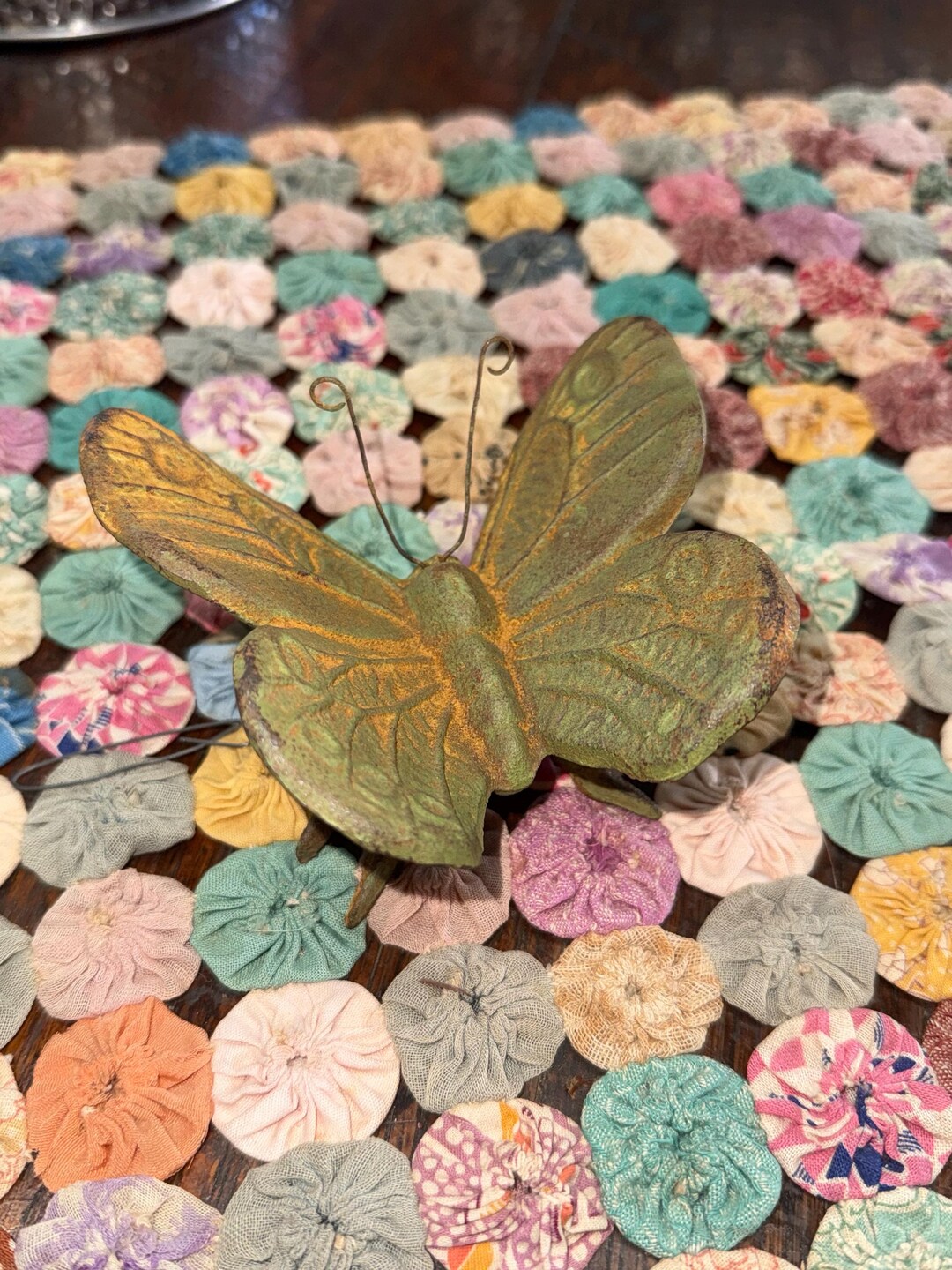 Vintage Cast Iron Butterfly Figurine – Rustic Primitive Butterfly ...