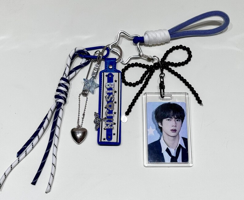BTS JIN Keychain, BT21 Keychain, Bangtan Boys Bag Charm, K-pop ...