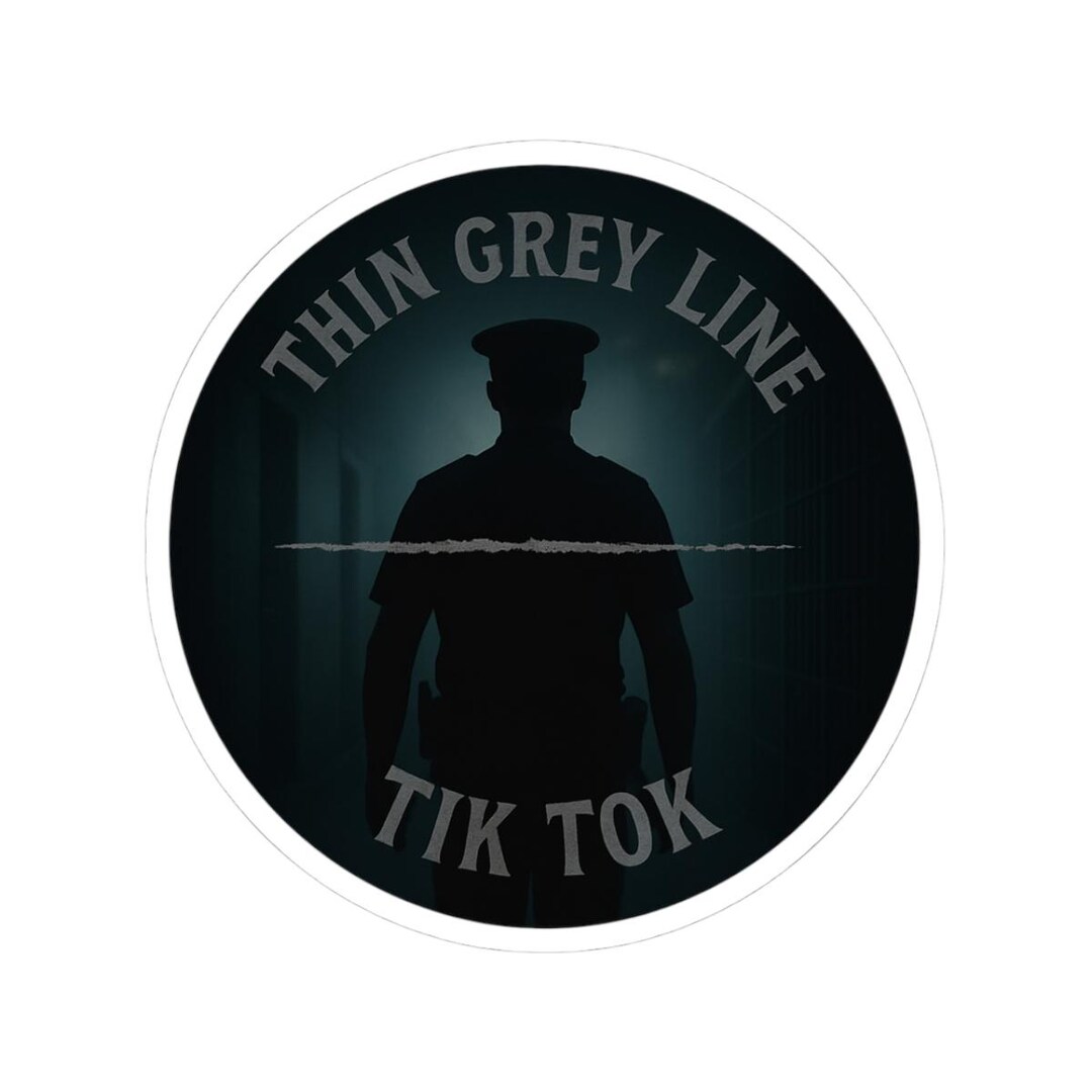 Thin Grey Line Project Tik Tok Vinyl Sticker, Social Media Decal - Etsy