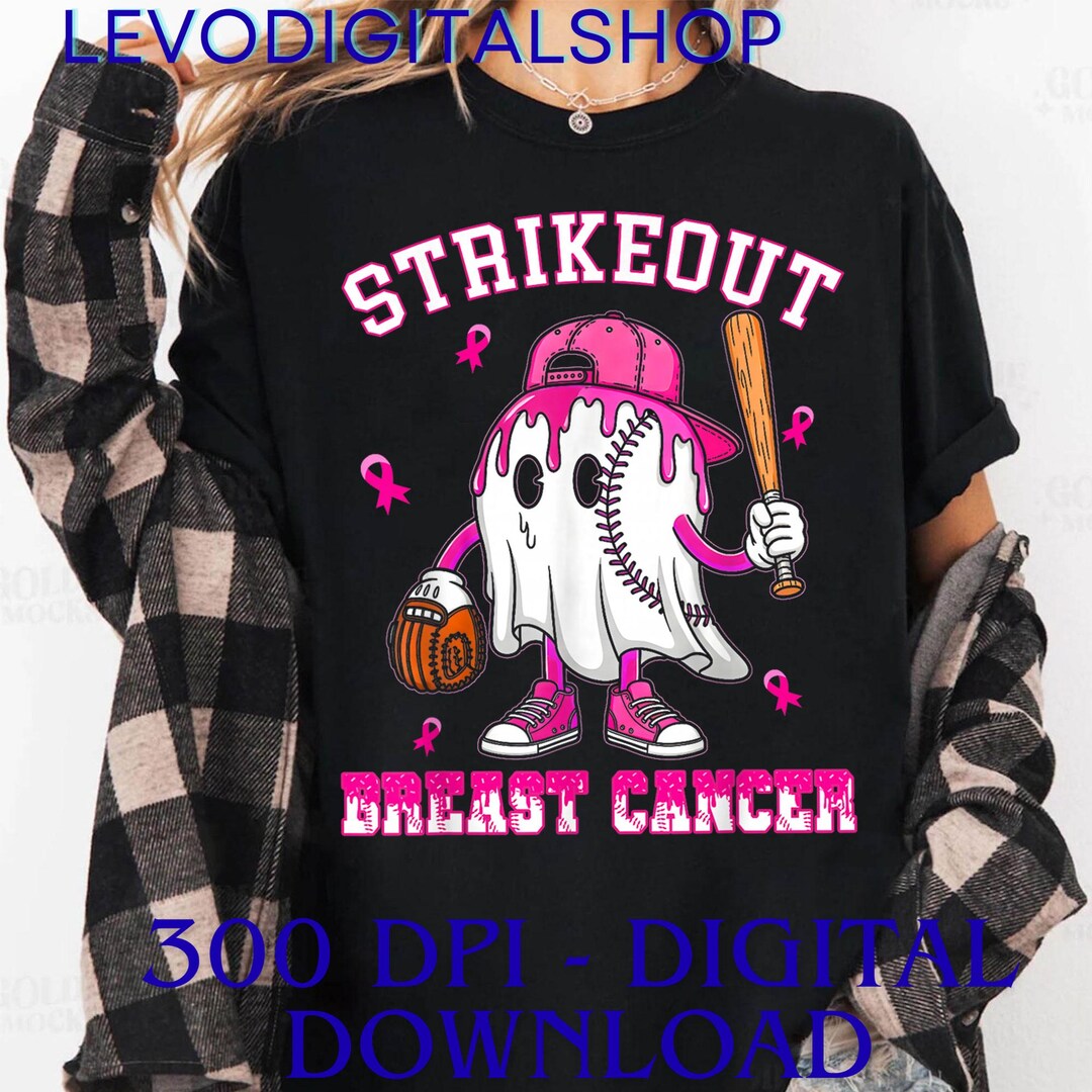 Pink Strikeout Breast Cancer PNG, Funny Awareness Baseball Shirt, Cute ...