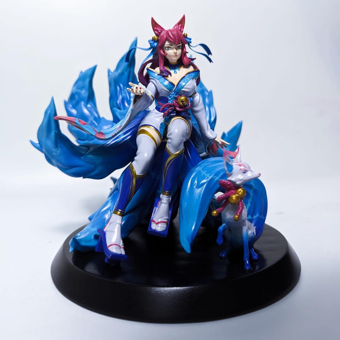 Sprite Blossom Ahri Hand Painted High Quality Art Figure Statue ...