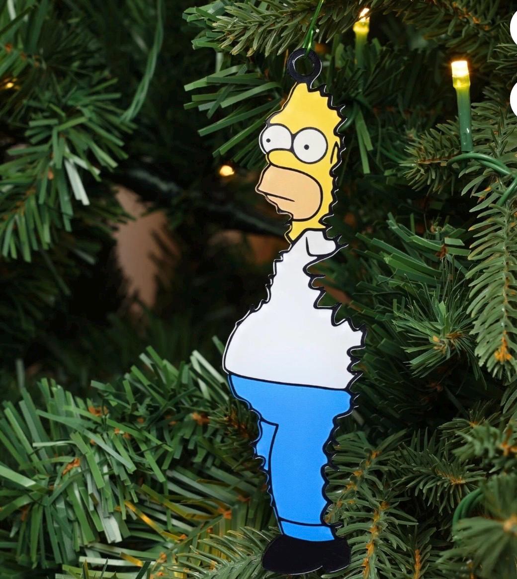 Homer Disappearing Into the Bushes Ornament - Etsy