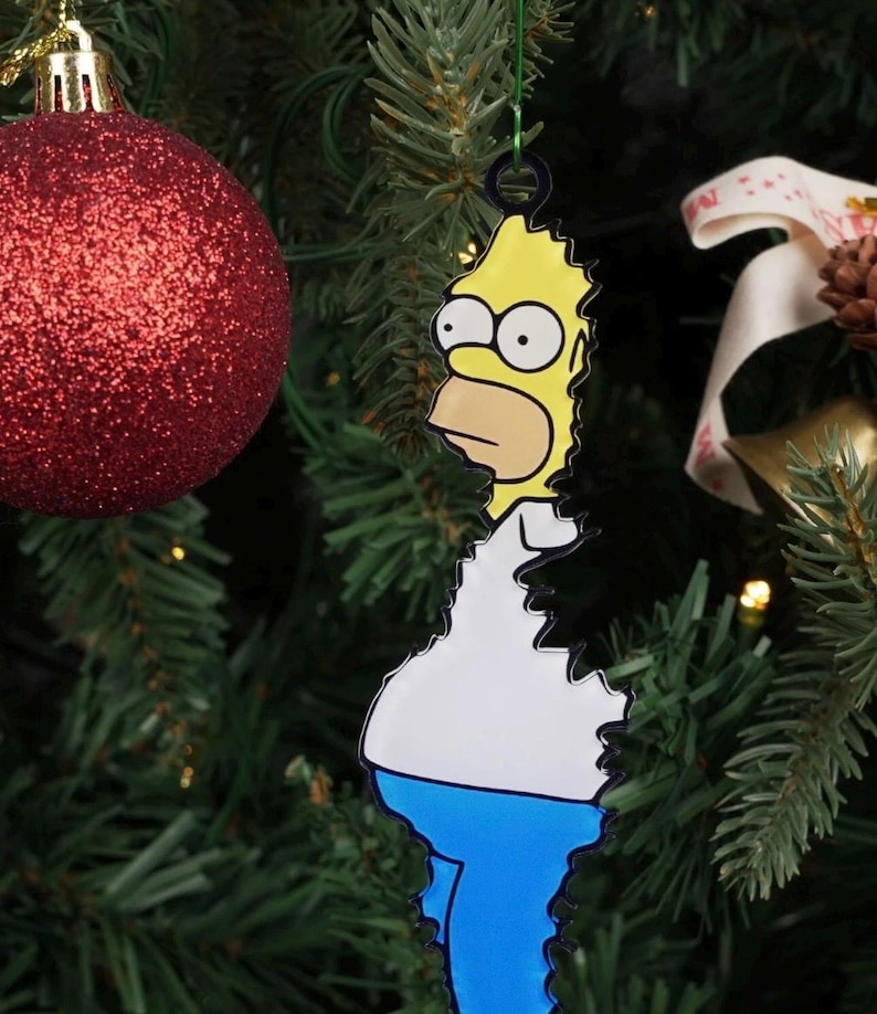 Homer Disappearing Into the Bushes Ornament - Etsy