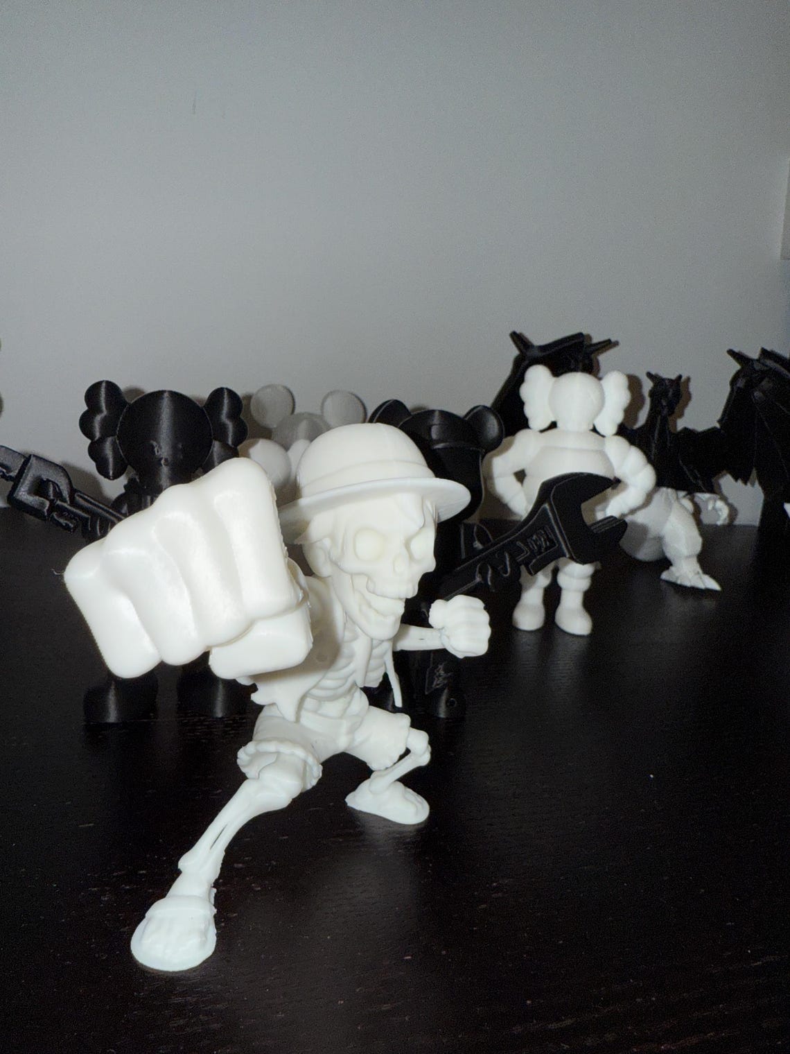 One Piece Luffy Skeleton Figure Punch Pose - Etsy