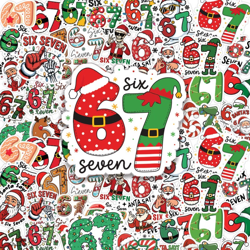 6 7 Vinyl Stickers - Etsy