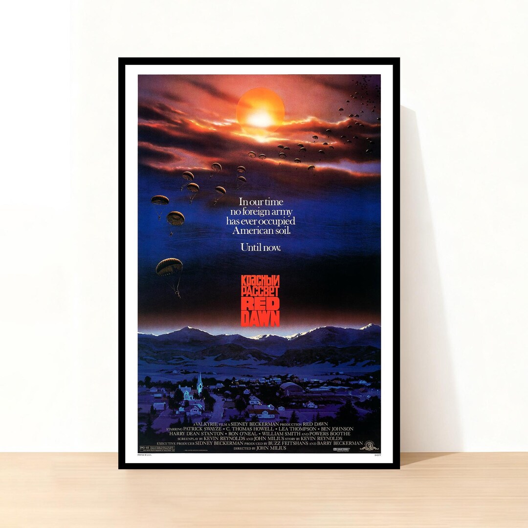Red Dawn (1984) Movie Poster, Home decor, room decor, wall art, Gift ...