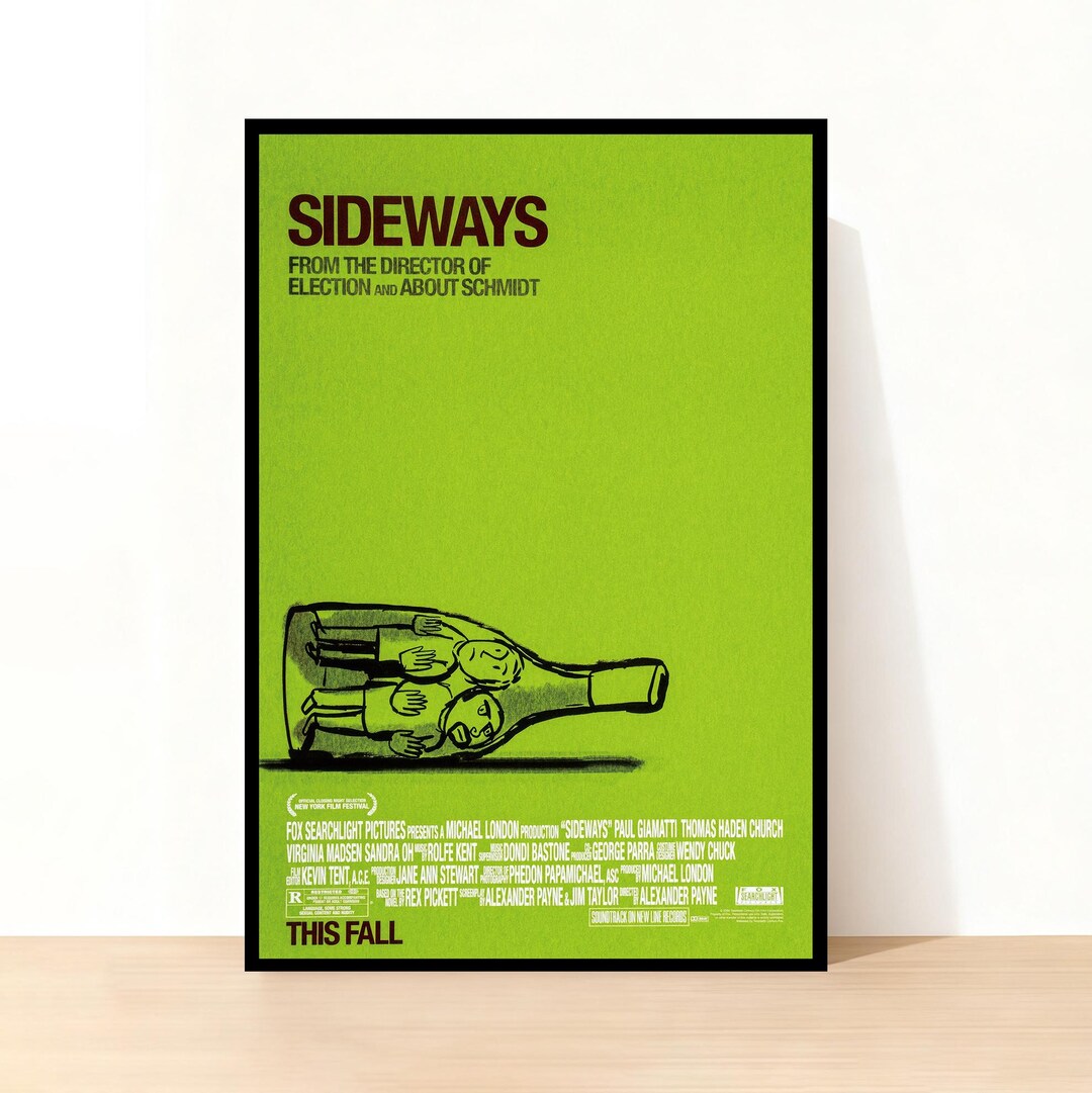 SIDEWAYS Movie Poster, Home decor, room decor, wall art, Gift for her ...
