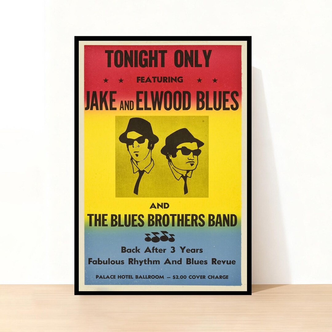 The Blues Brothers Movie Poster, Home Decor, Room Decor, Wall Art, Gift ...