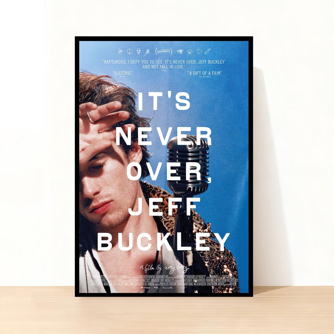Jeff Buckley 'it's Never Over' Movie Poster, Waterproof Canvas Print - Etsy