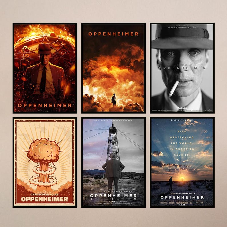 Oppenheimer Movie Poster, Home decor, room decor, wall art, Gift for ...