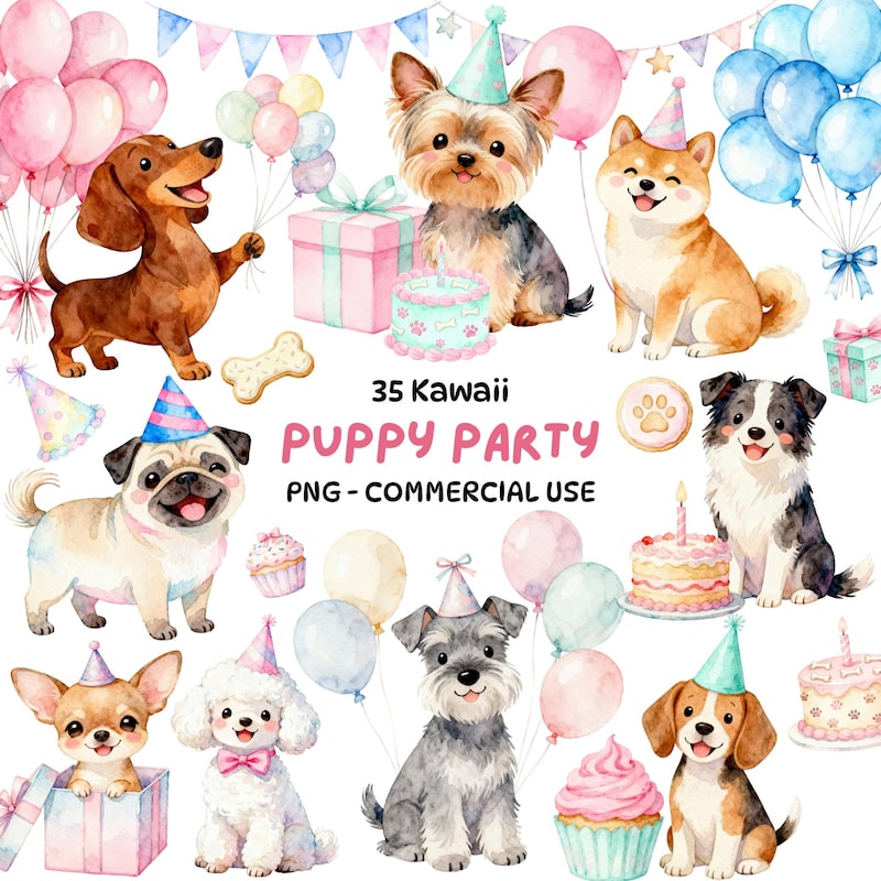 Cute Kawaii Dogs - Etsy
