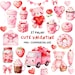 Cute Love Bug PNG Clipart Bundle, Transparent Backgrounds, Digital ...