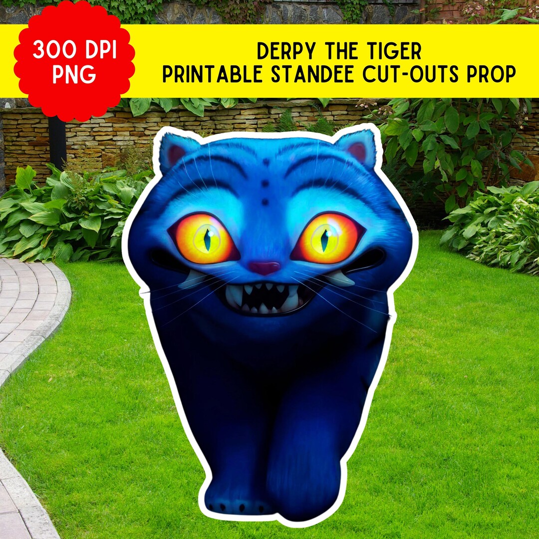 Printable Derpy the Tiger Standee Cut Outs Kpop Demon Hunters Derpy DIY ...
