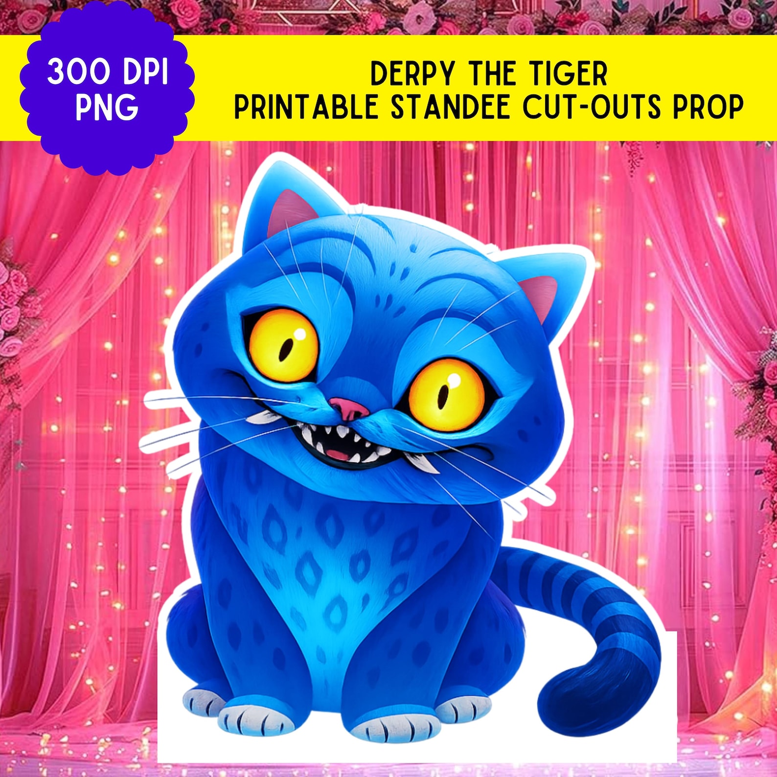 Printable Derpy the Tiger Standee Cut Outs Kpop Demon Hunters Derpy DIY ...
