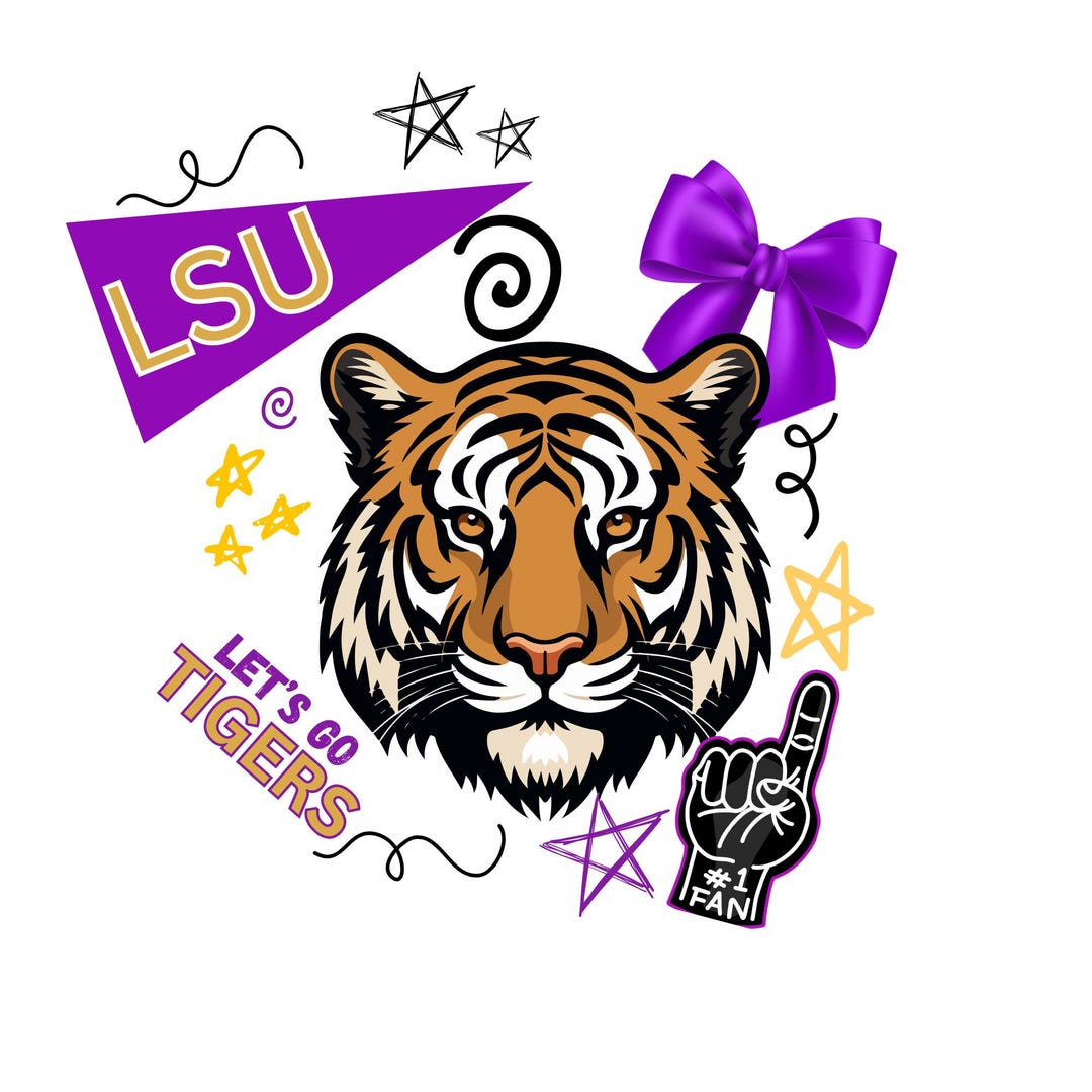 LSU Tigers Fan Art Print - Etsy