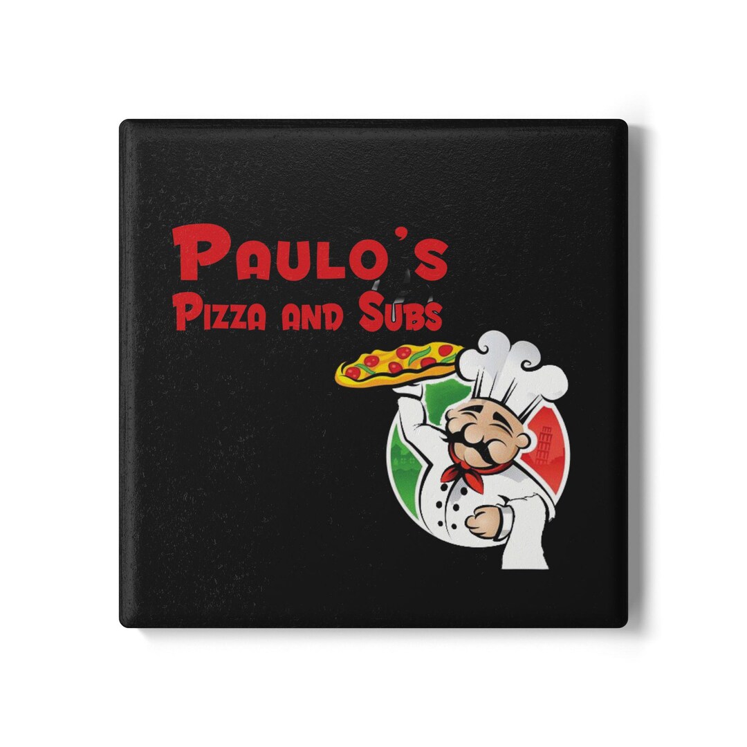 Custom Pizza Coaster for Food Lovers, Kitchen Decor, Gift for Chefs ...