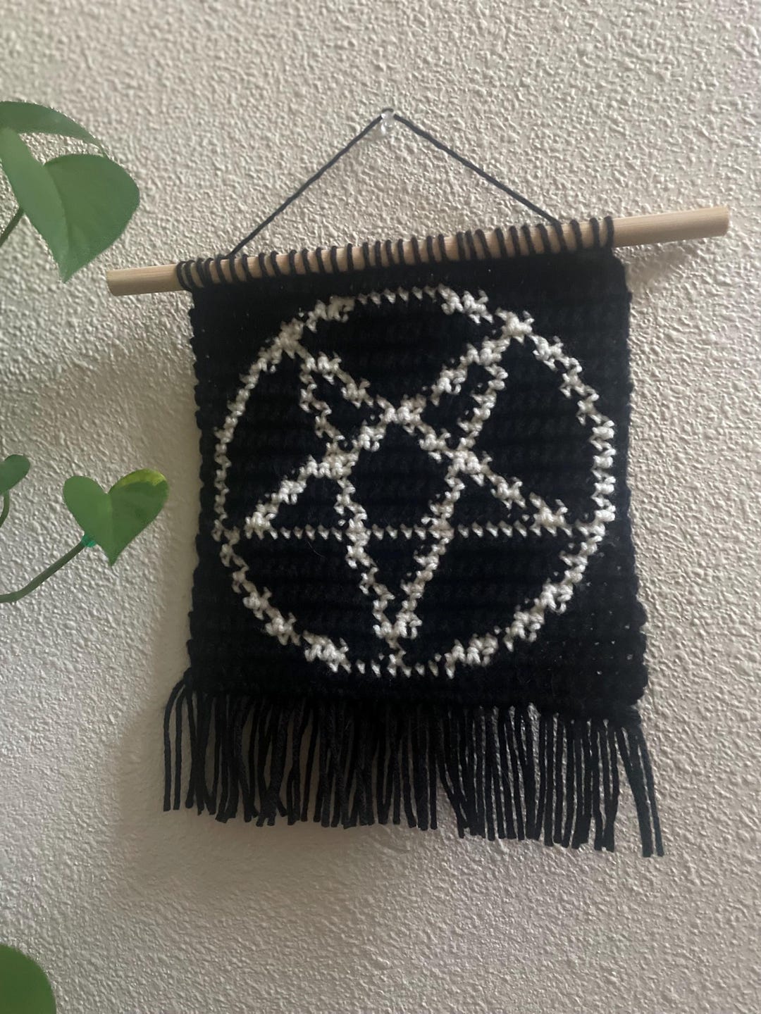 Pentagram Crochet Tapestry Pattern - Etsy