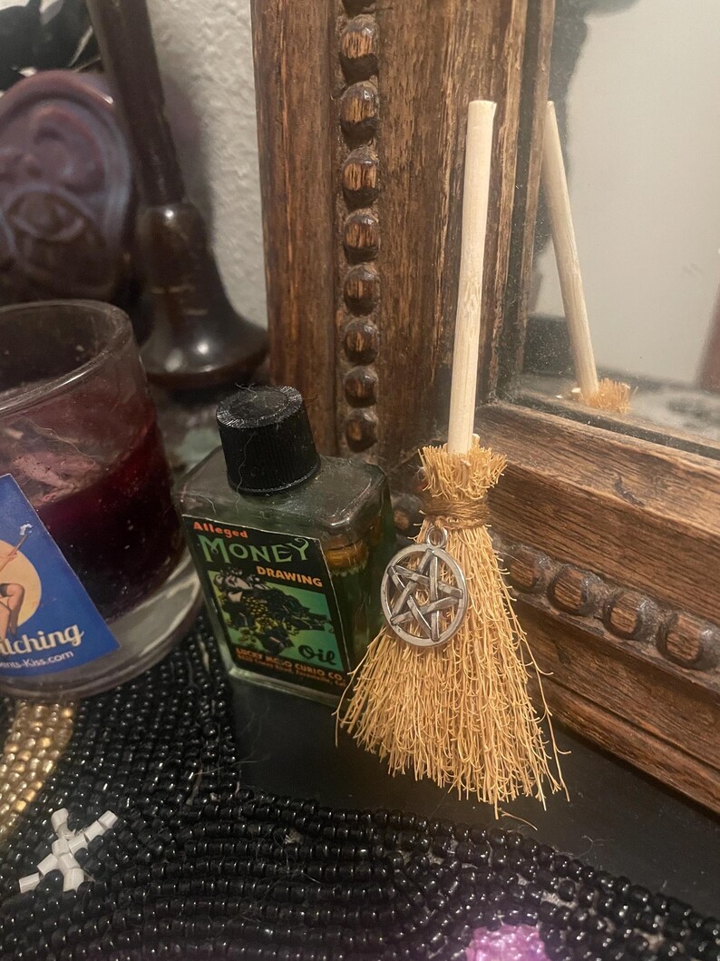 Altar Broom With Pentagram Talisman - Etsy