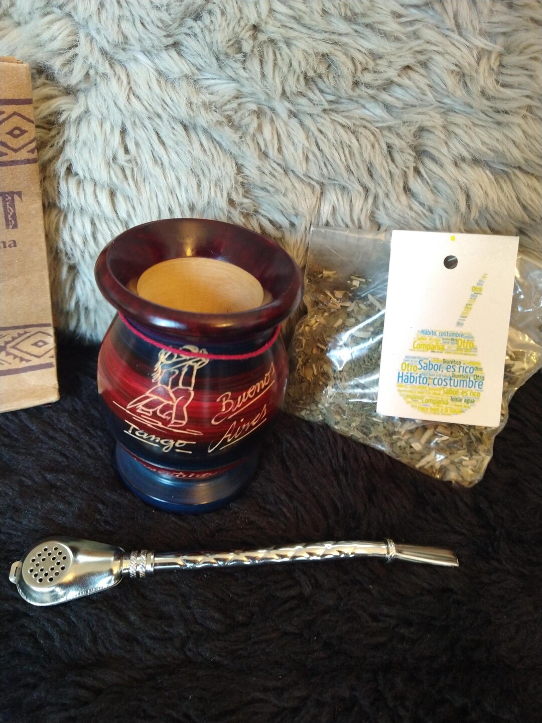 Kit Copa Mate Yerba Mate Argentina - Etsy