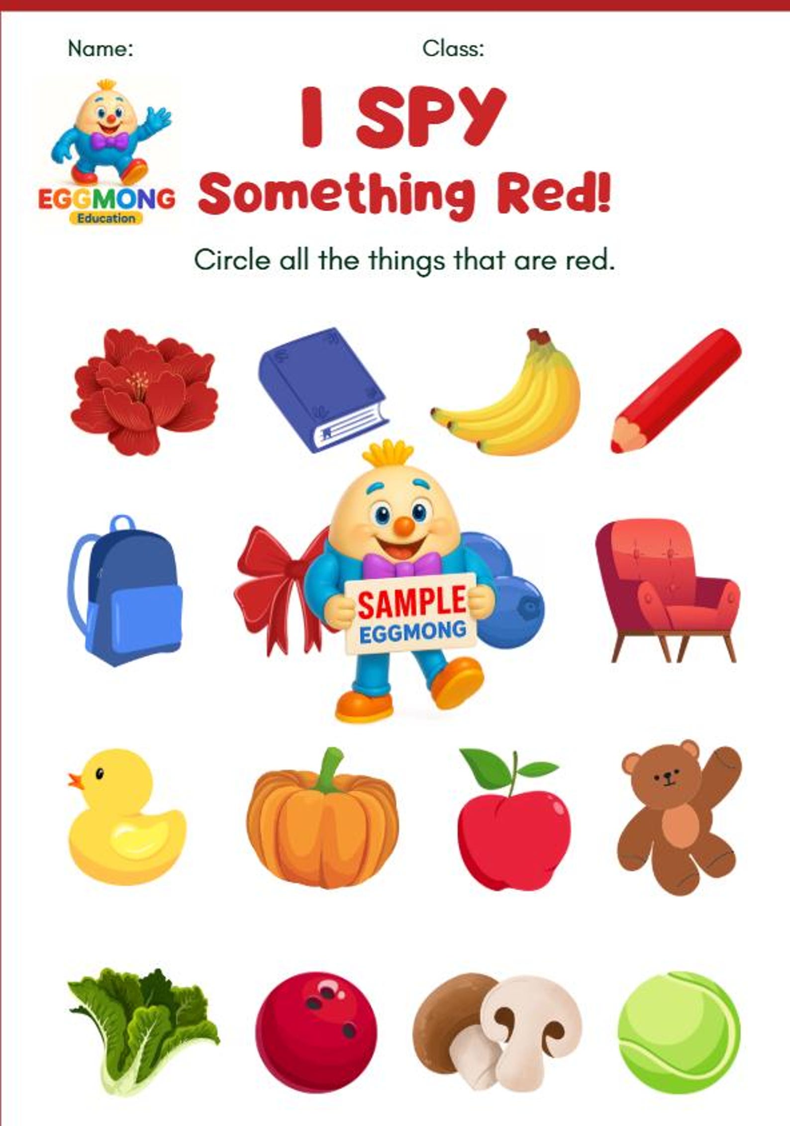 Colors Worksheets Bundle for Kids | I Spy & Coloring Activities | 13 ...