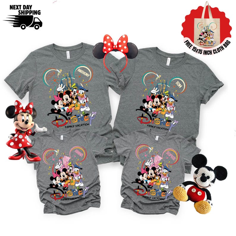 Custom Disney Castle Shirt, Disney 2026 Family Vacation Shirts ...