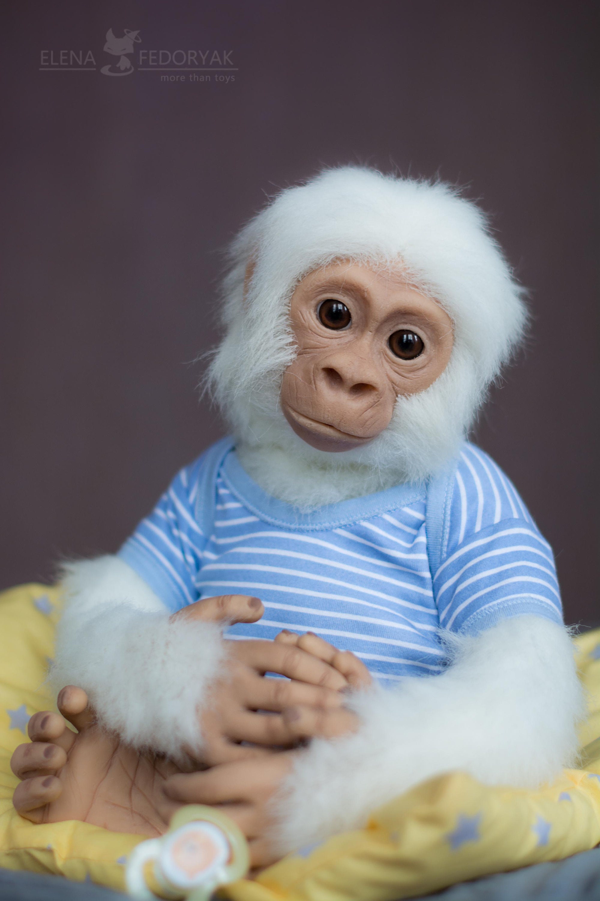 Baby White Gorilla - Life Size Realistic Movable Toy. SHOWN for Example ...