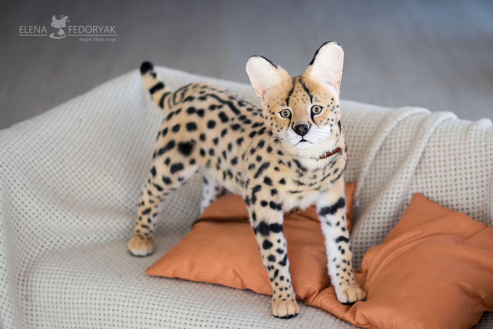 Serval Lifesize Realistic Toy. OOAK Artist Handmade | Etsy