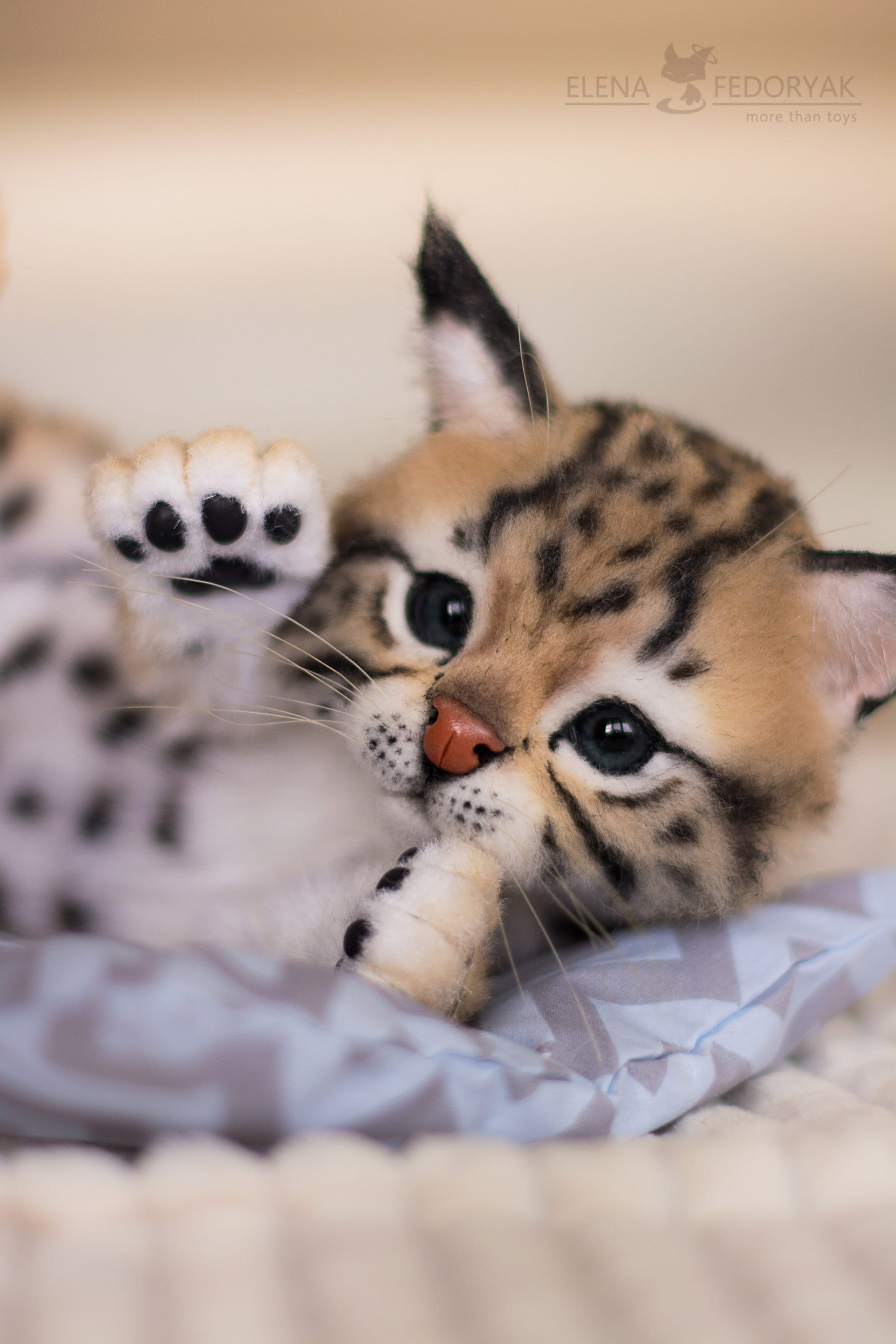 Lynx Kitten Lifesize Plush Toy. OOAK Artist Handmade | Etsy