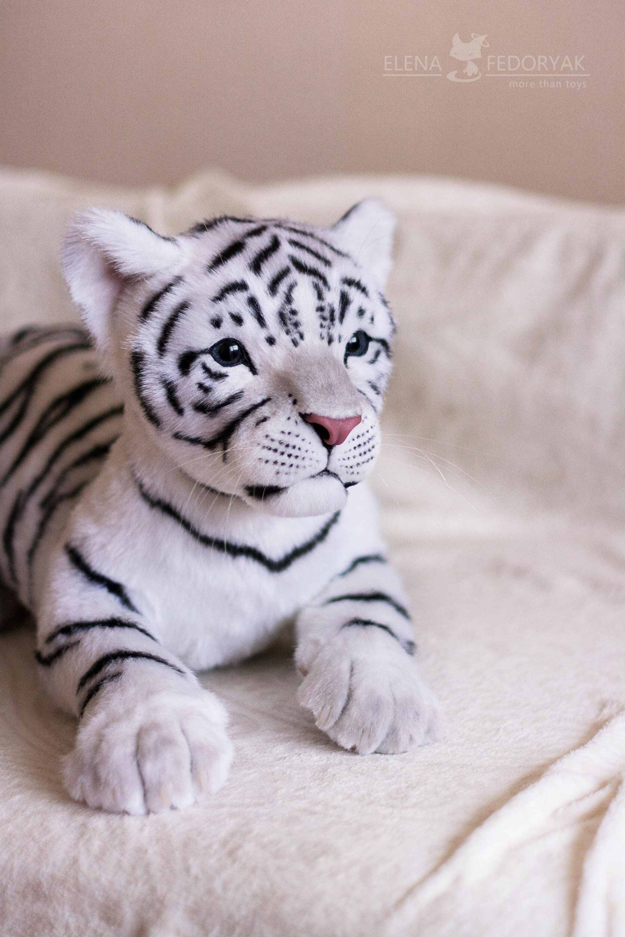 Tiger Cub Sky. Realistic Life Size Toy. OOAK Artist Handmade ...