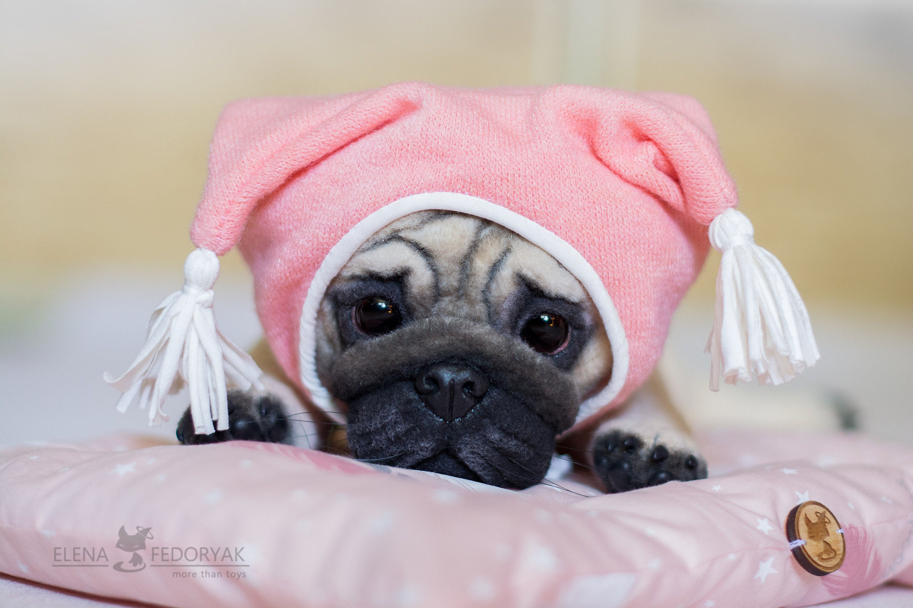 Dunyasha the Pug Puppy (MADE TO ORDER) - Etsy