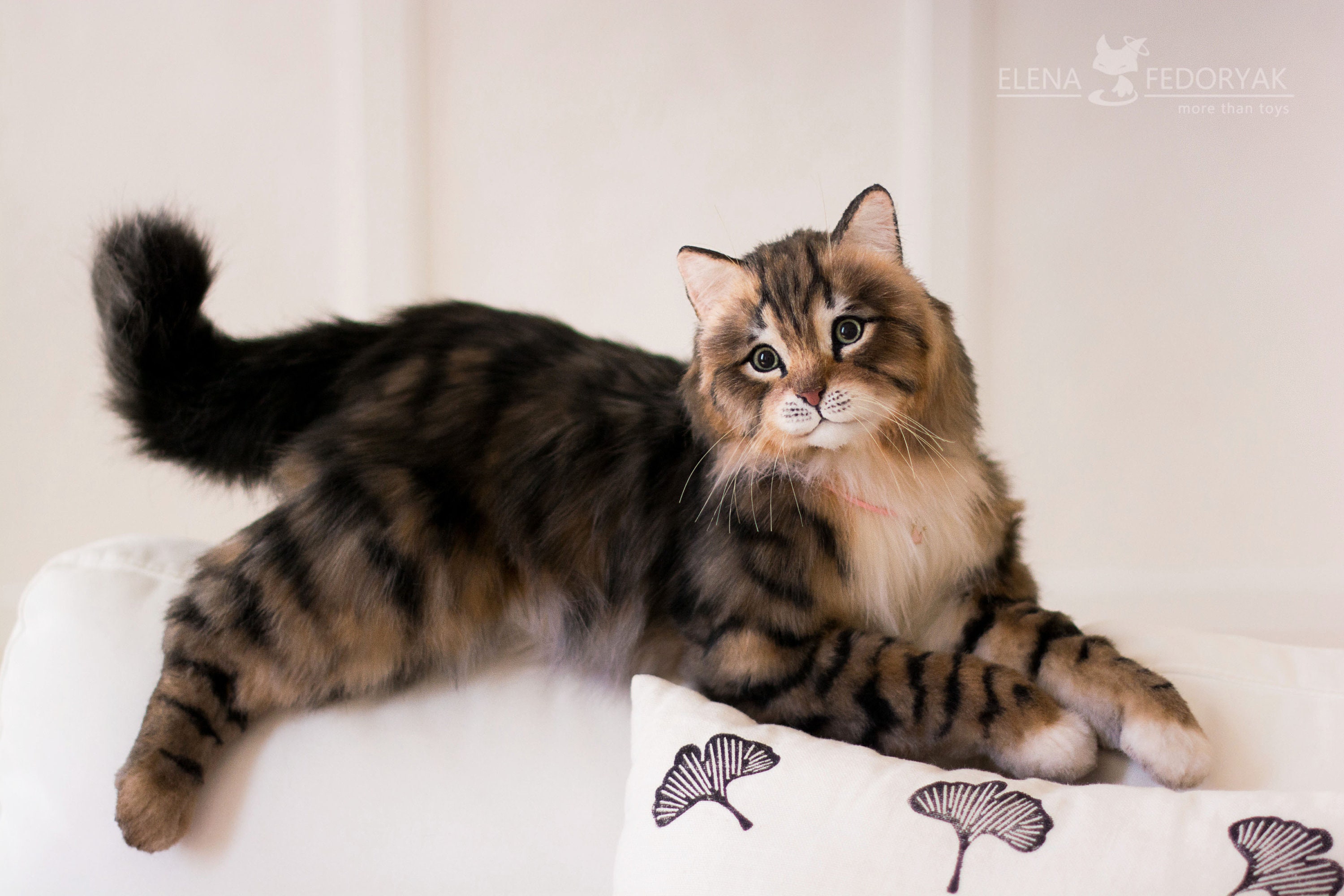 Queen norwegian Forest Cat Realistic Life Size Cat. OOAK - Etsy Canada