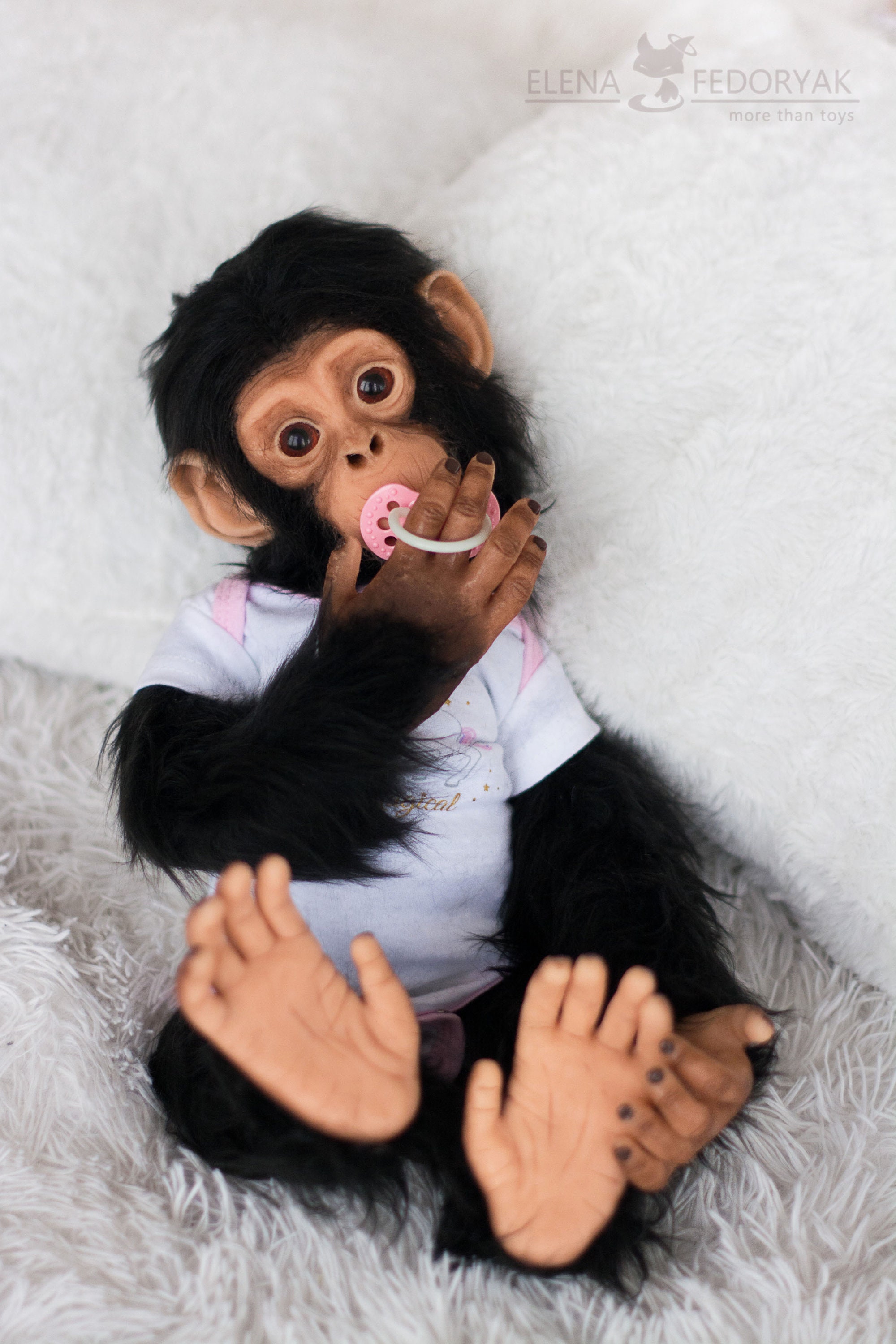 Baby Chimp Maisie Life Size Realistic Movable Toy. OOAK | Etsy