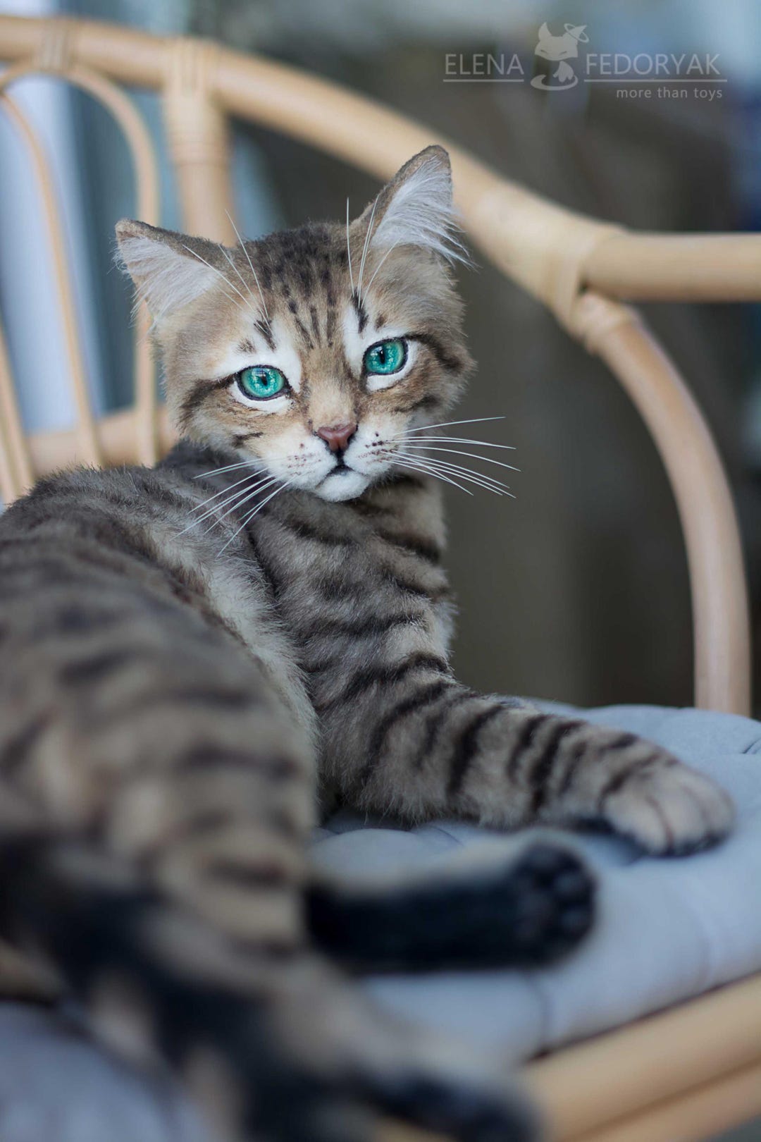 Bengalcat - Realistic Life Size Cat Leona. OOAK Artist Handmade ...