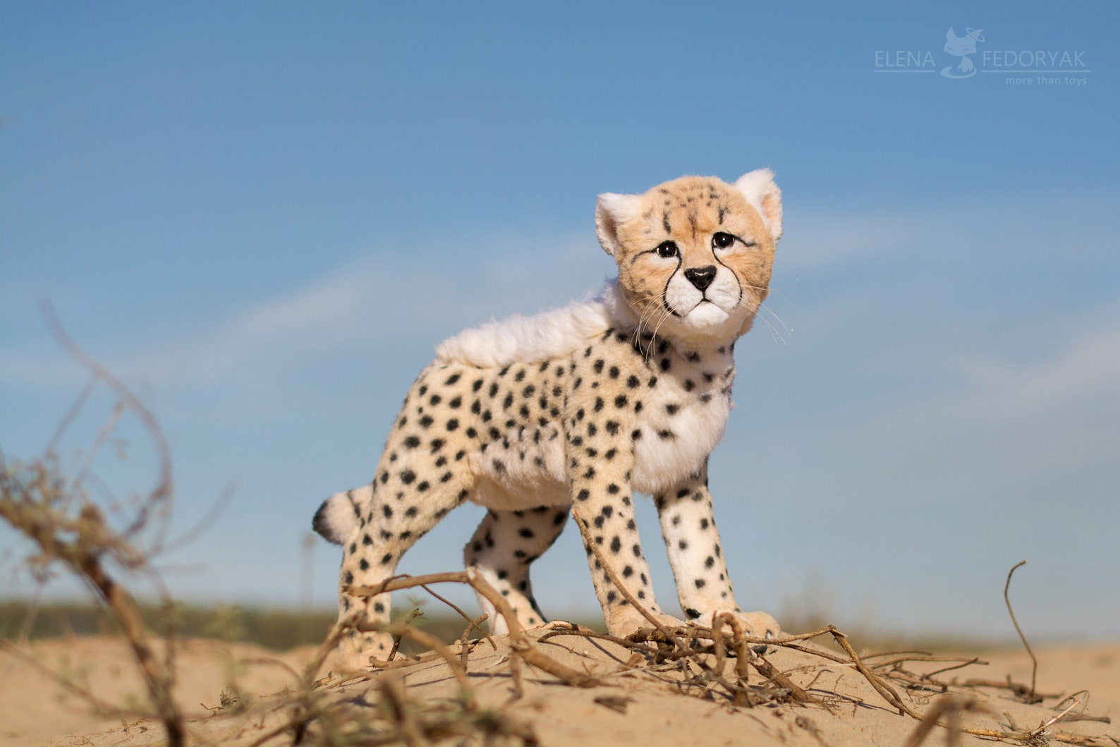 Baby Cheetah Lyra. Real Size Poseable Realistic Toy. OOAK. Handmade ...