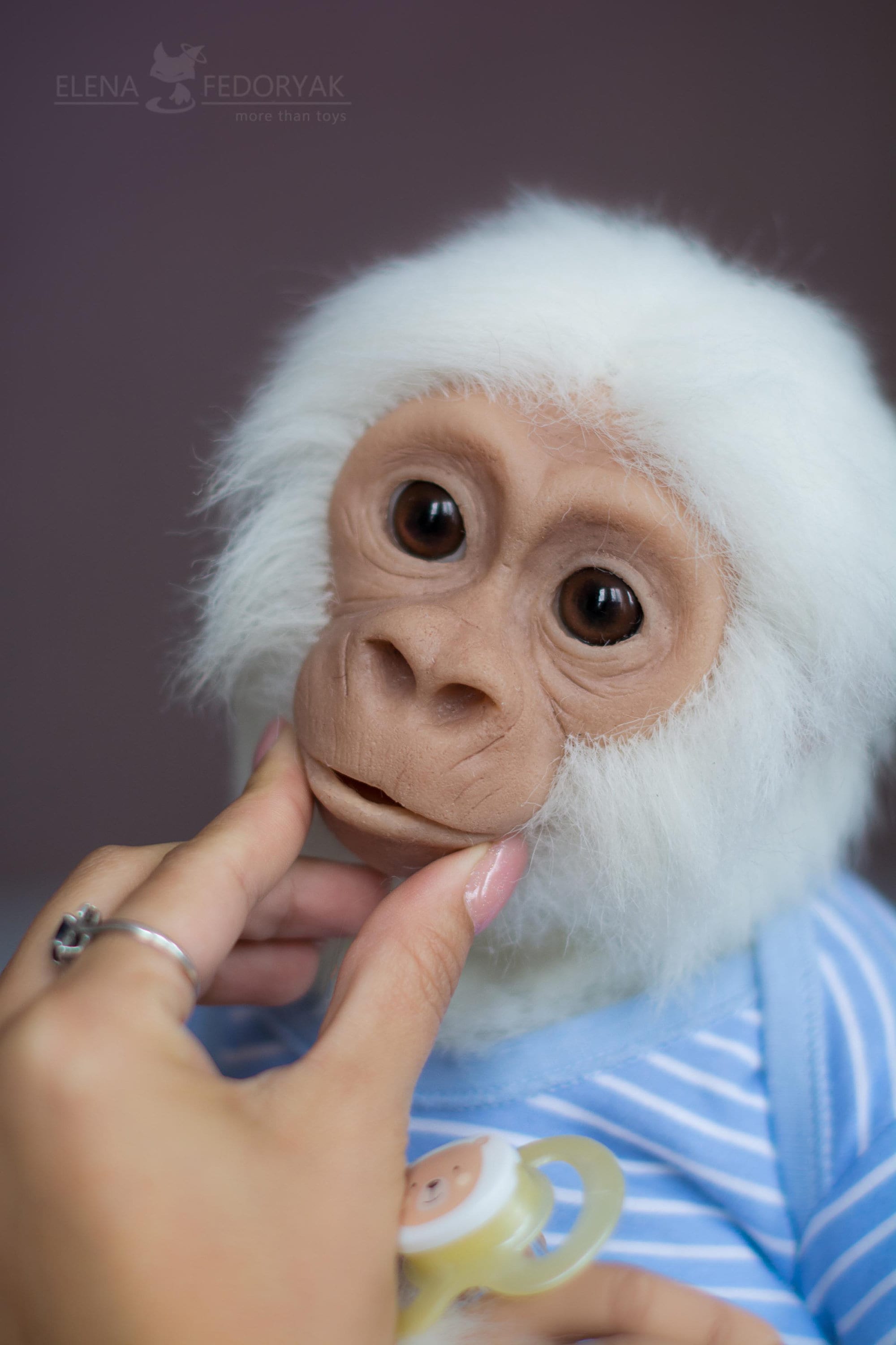 Baby White Gorilla - Life Size Realistic Movable Toy. SHOWN for Example ...