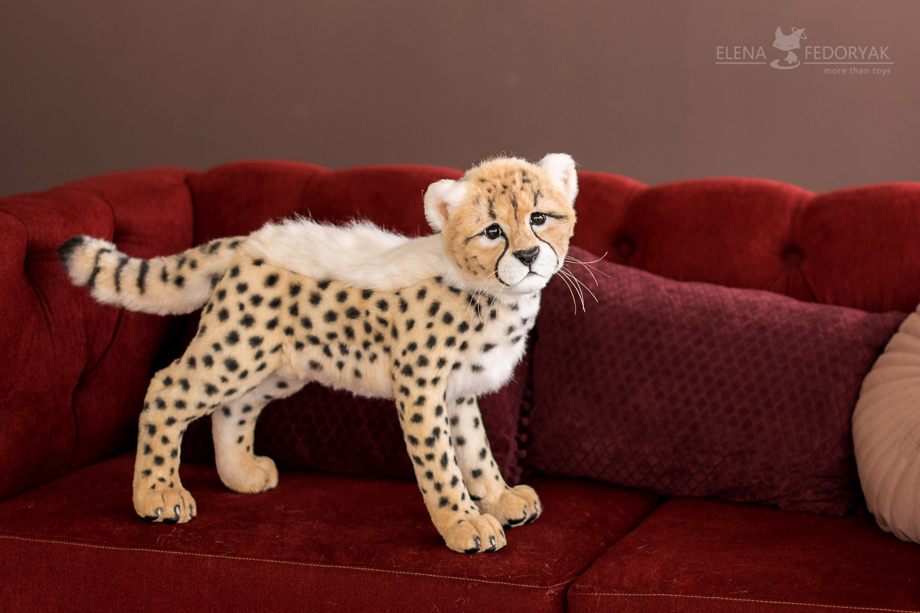 Baby Cheetah Lyra. Real Size Poseable Realistic Toy. OOAK. Handmade ...