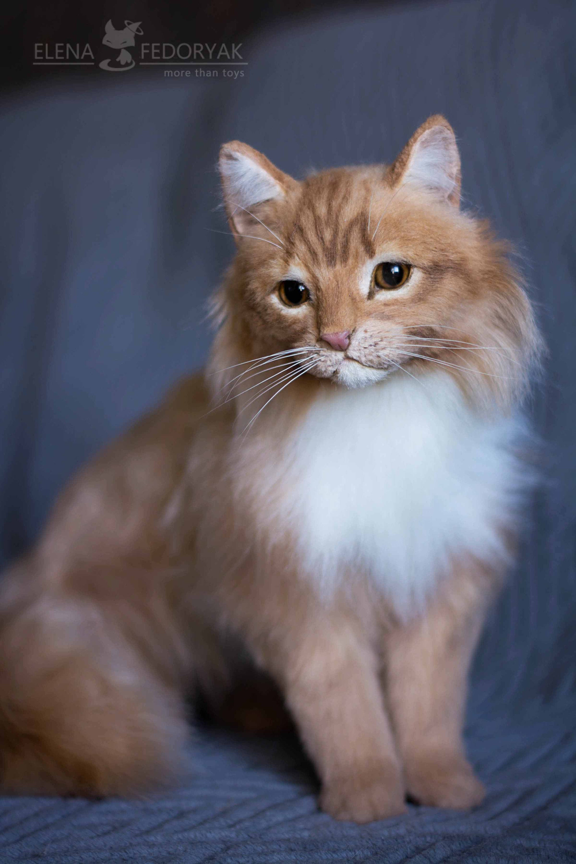 Cat Maddy. Realistic Toy. OOAK Artist Handmade Collectible Animal by ...