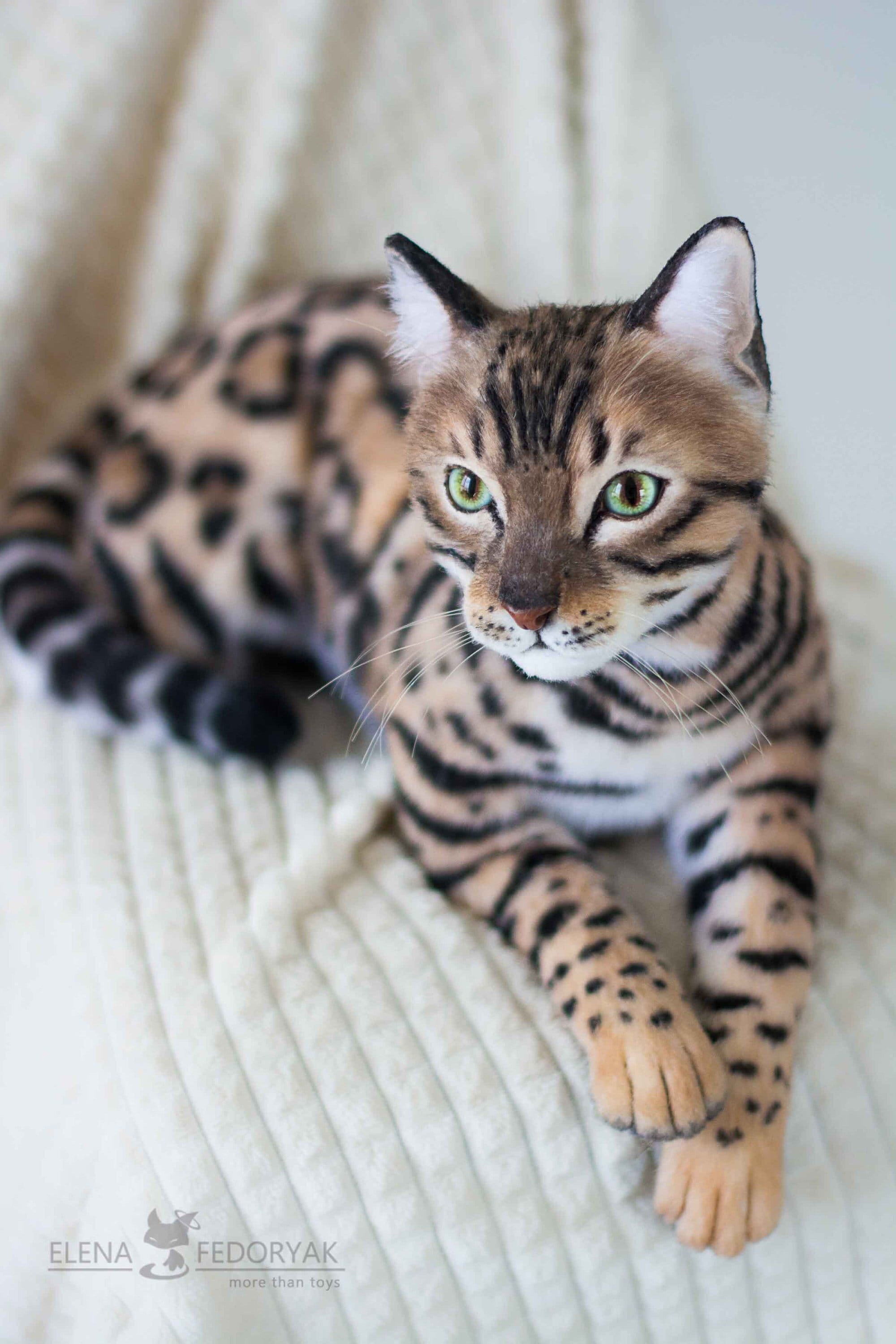 Bengalcat - Realistic Life Size Cat. OOAK Artist Handmade Collectible ...