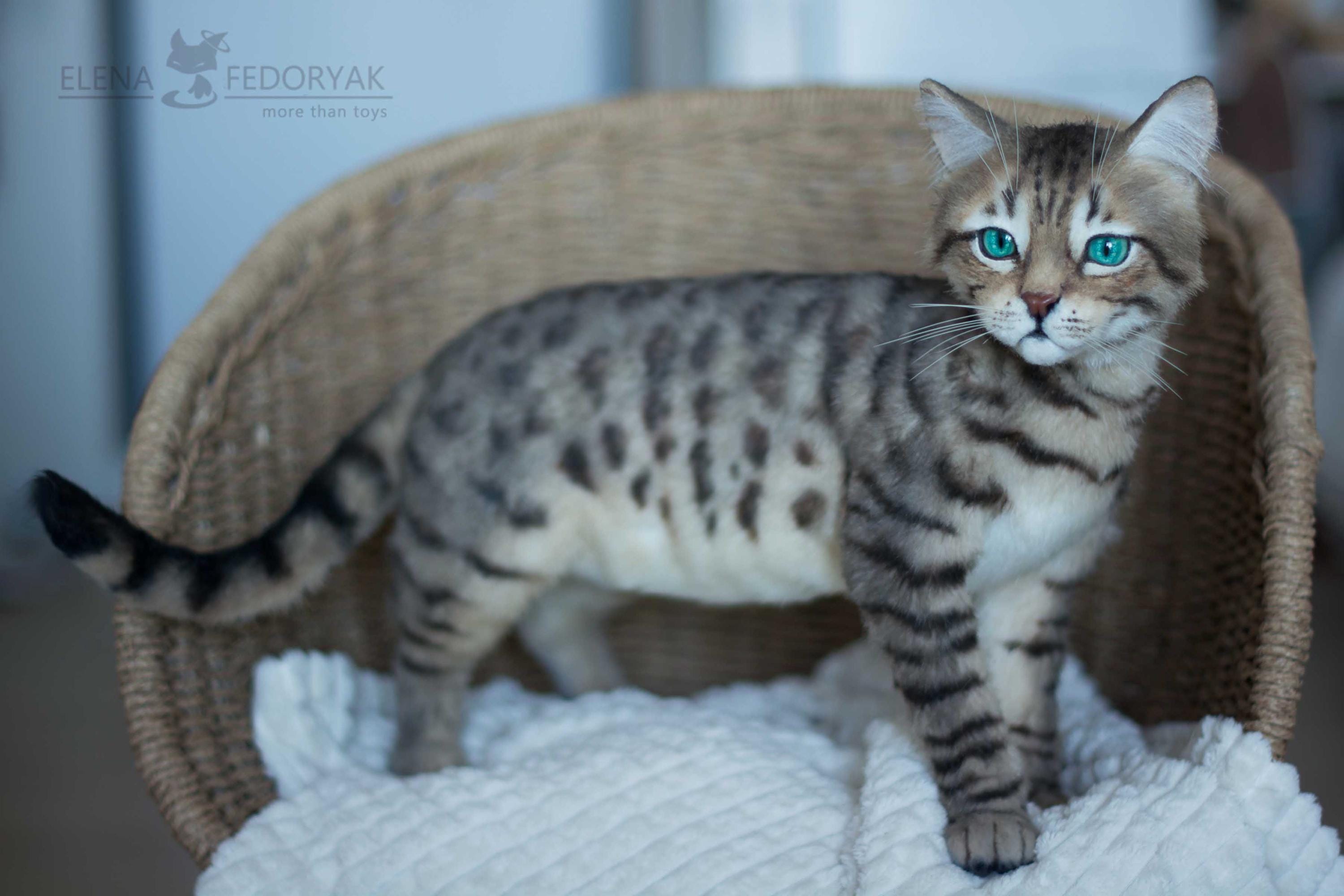 Bengalcat - Realistic Life Size Cat Leona. OOAK Artist Handmade ...