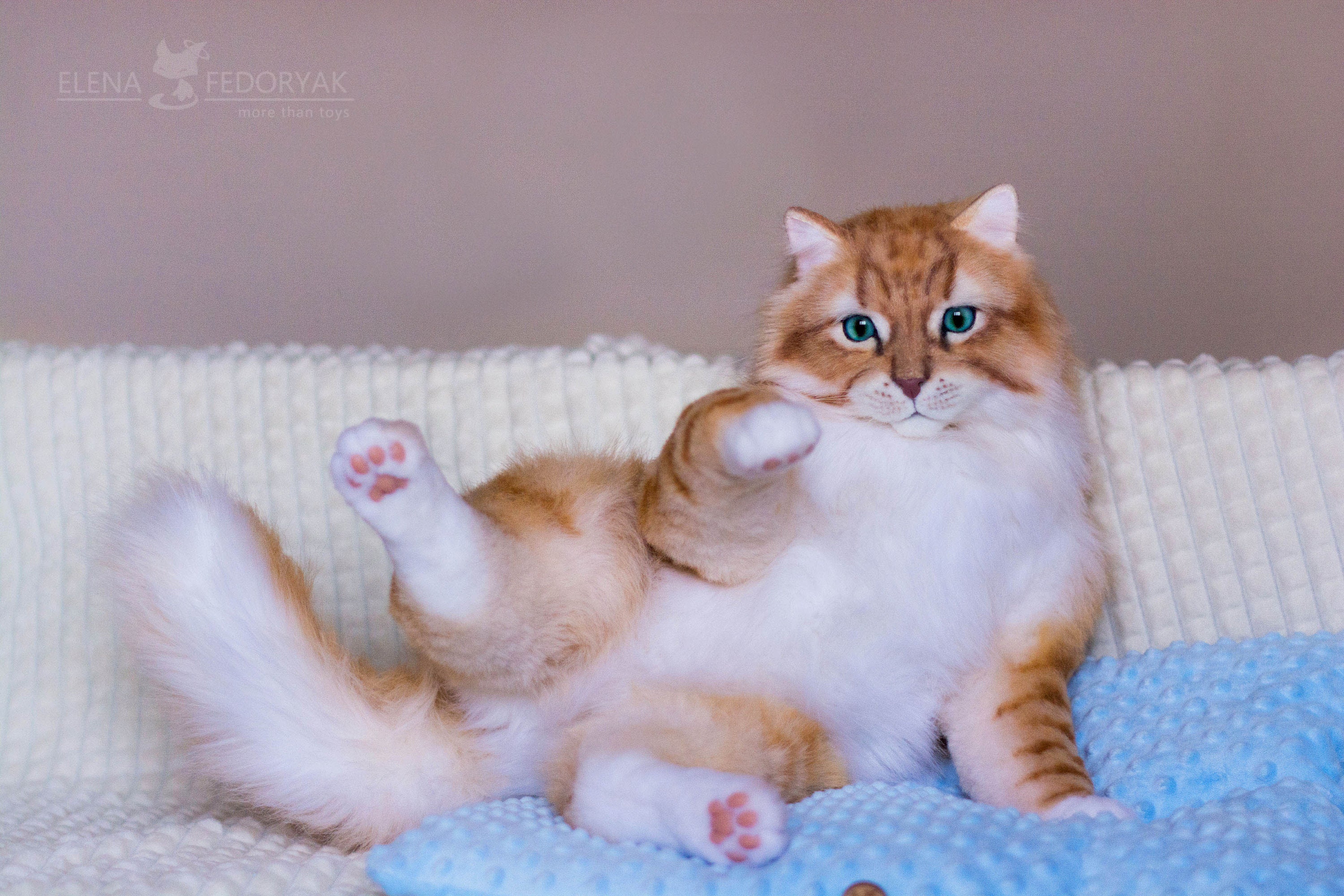 Mercury Ginger Cat. Realistic Cat Toy. OOAK Artist Handmade - Etsy